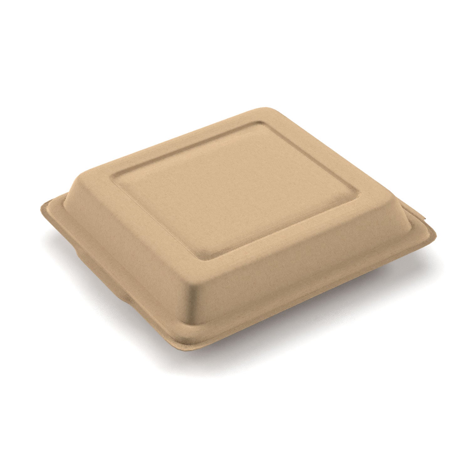 8"x8" Bagasse Clamshell Lunch Box - 200 pieces – Sustainable Planet Limited